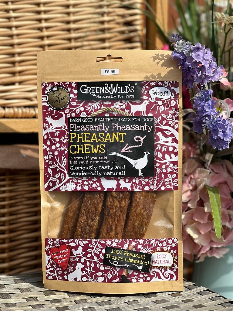 Pheasant chews, 100g - Green & Wilds - Harry and Ginny Designs