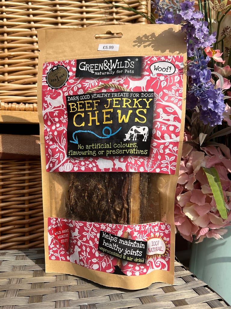 Beef Jerky Chews 100g- Green & Wilds - Harry and Ginny Designs